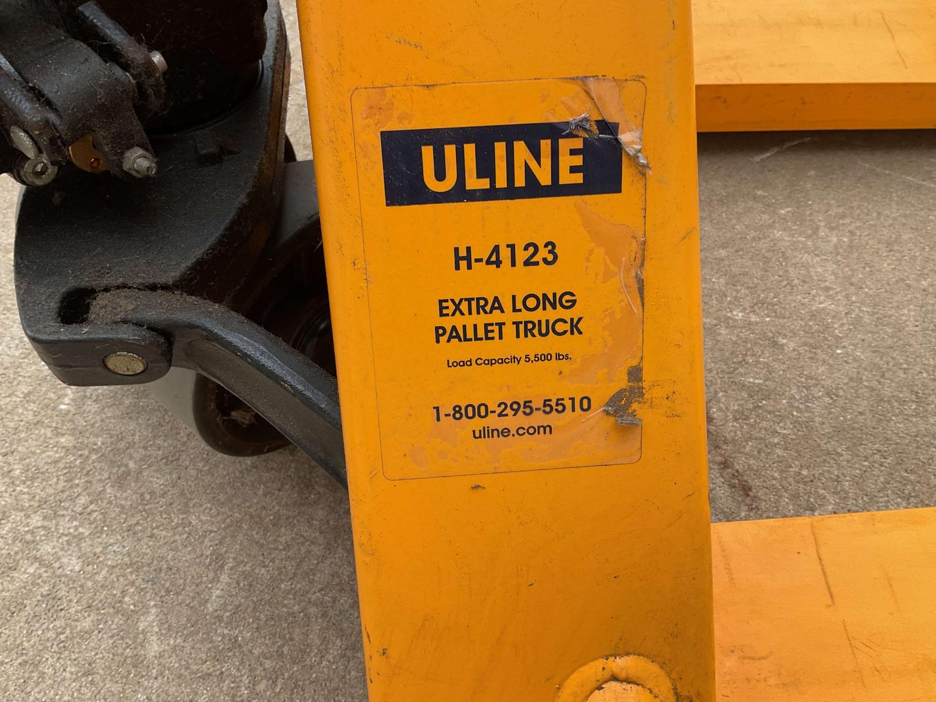 Uline 5500 lb. Capacity Extra Long Fork Pallet Jack MH2398C